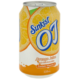 Sunkist Orange Juice Drink 330ml | 神奇的東方