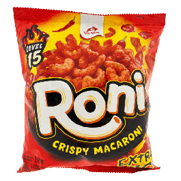 Dua Kelinci Roni Crispy Macaroni Spicy Level 15 140g | Amazing Oriental