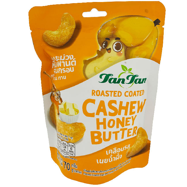 Tan Tan Roasted Cashew Nuts with Honey Butter Flavor 70g | 神奇的東方