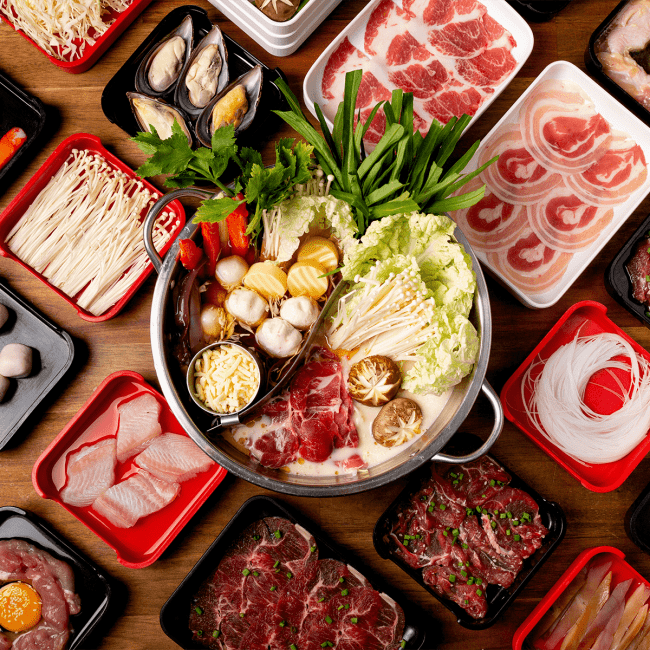 Hot pot Deluxe Package (four people) | Amazing Oriental